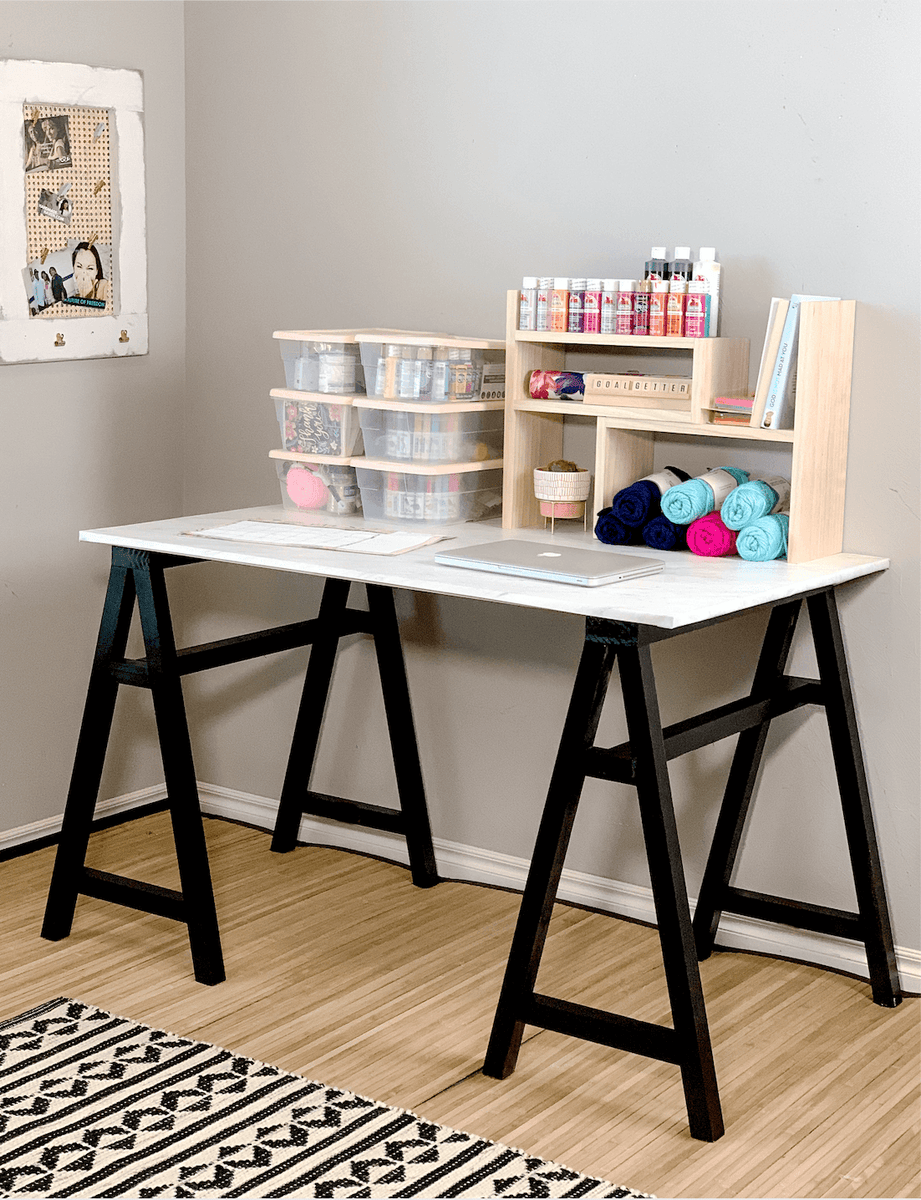 Sawhorse Craft Desk – Handmade Haven