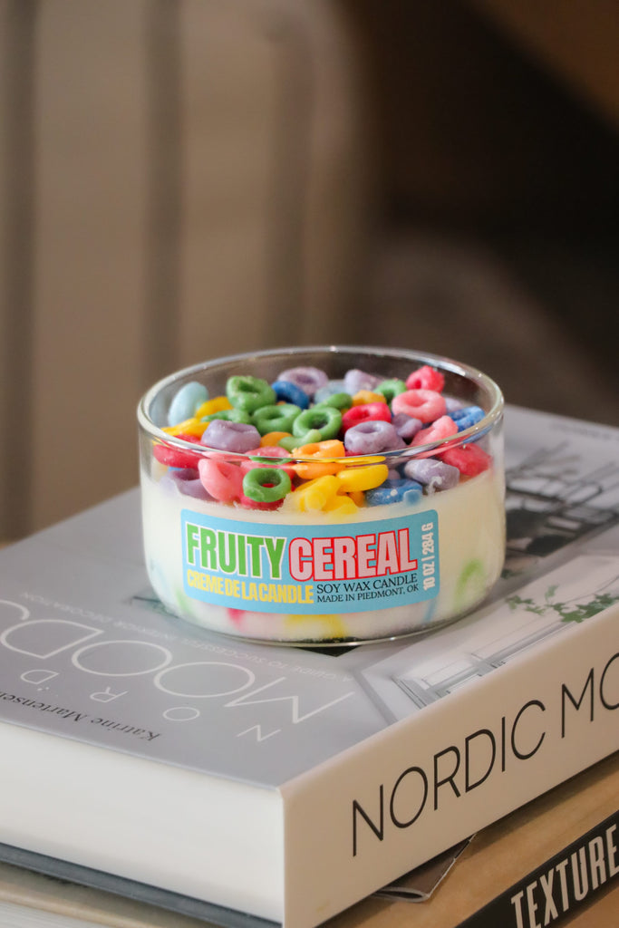 Fruity Cereal 9 oz | Wickless Dessert Candle – Handmade Haven