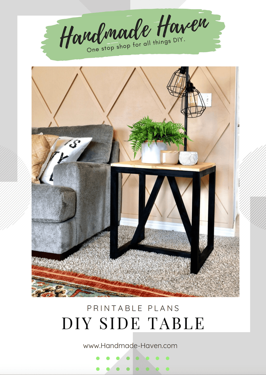 DIY Side Table - Printable Plans – Handmade Haven