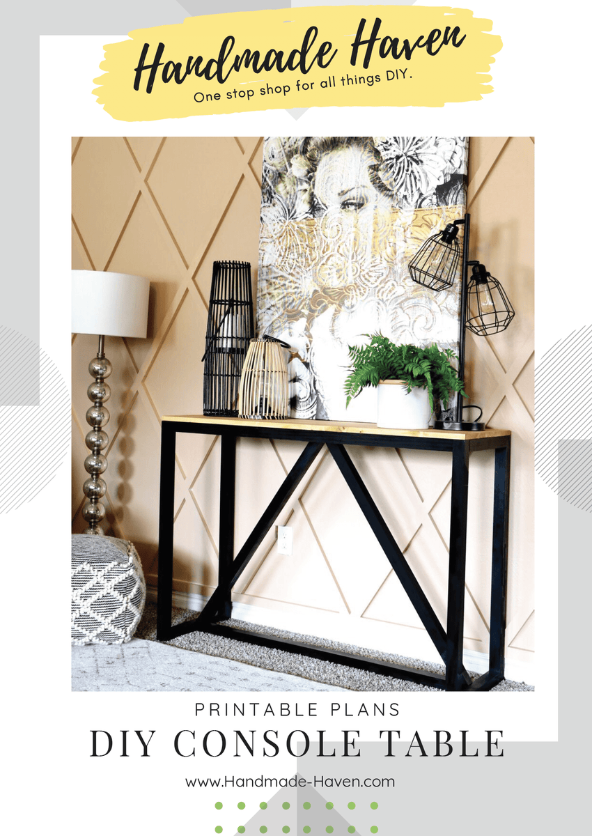 DIY Console Table - Printable Plans – Handmade Haven
